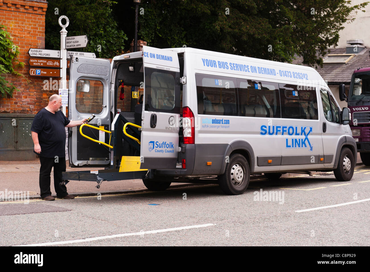 A disability adapted mini bus minibus minibuses hi-res stock ...