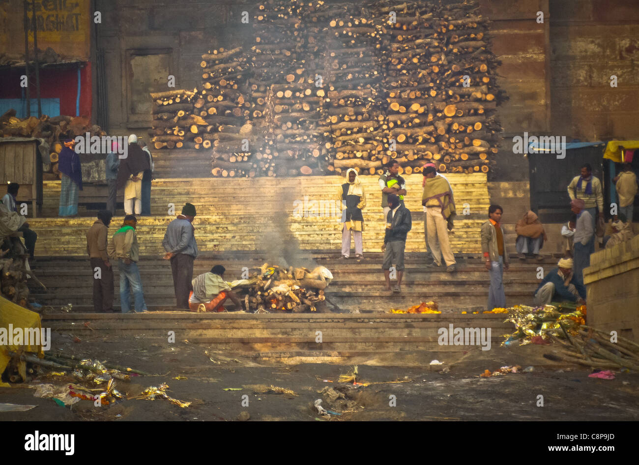 Varanasi (Benares) Where people come to die INDIAN Glance, at the foot ...