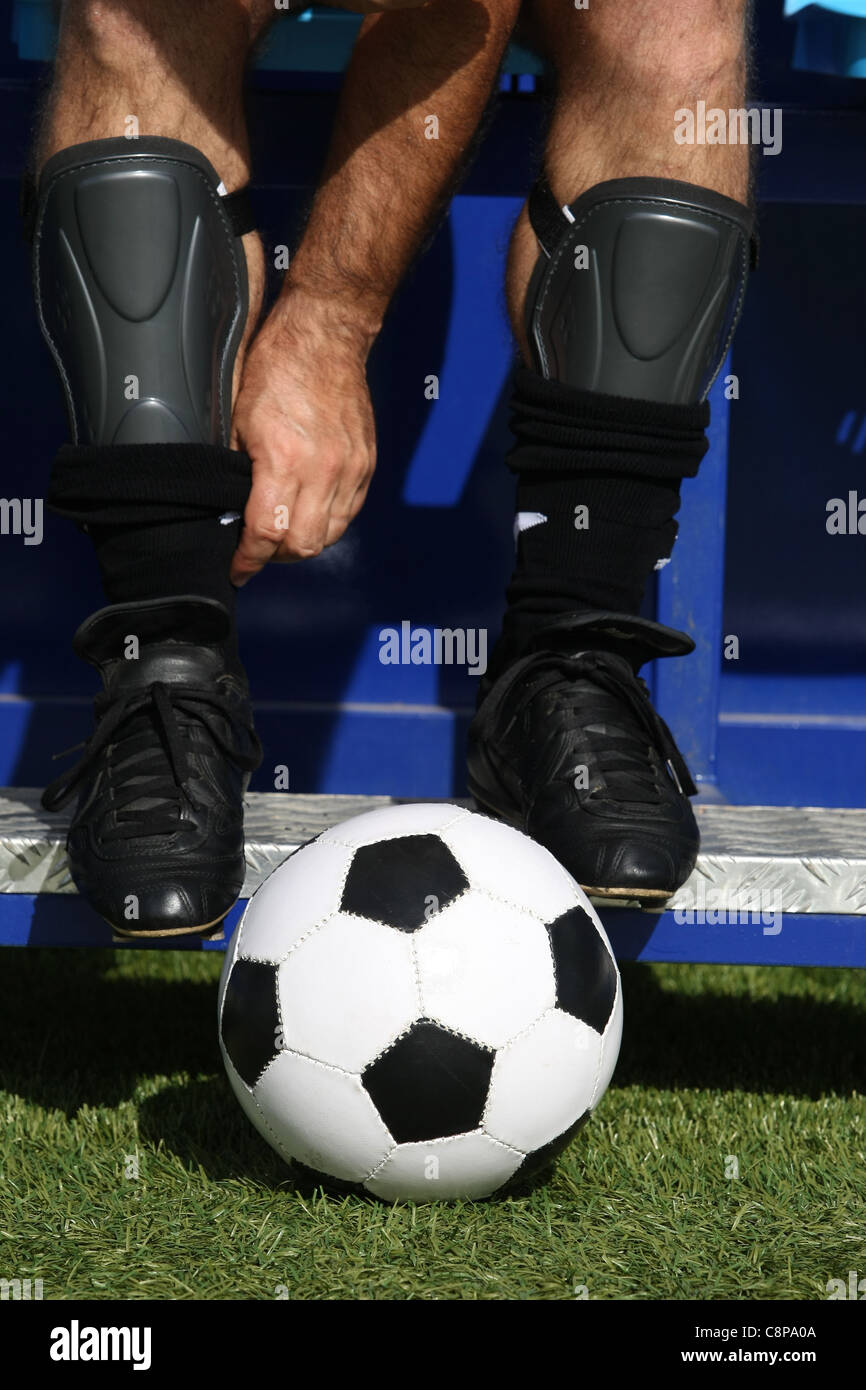 soccer player with a ball Stock Photo - Alamy