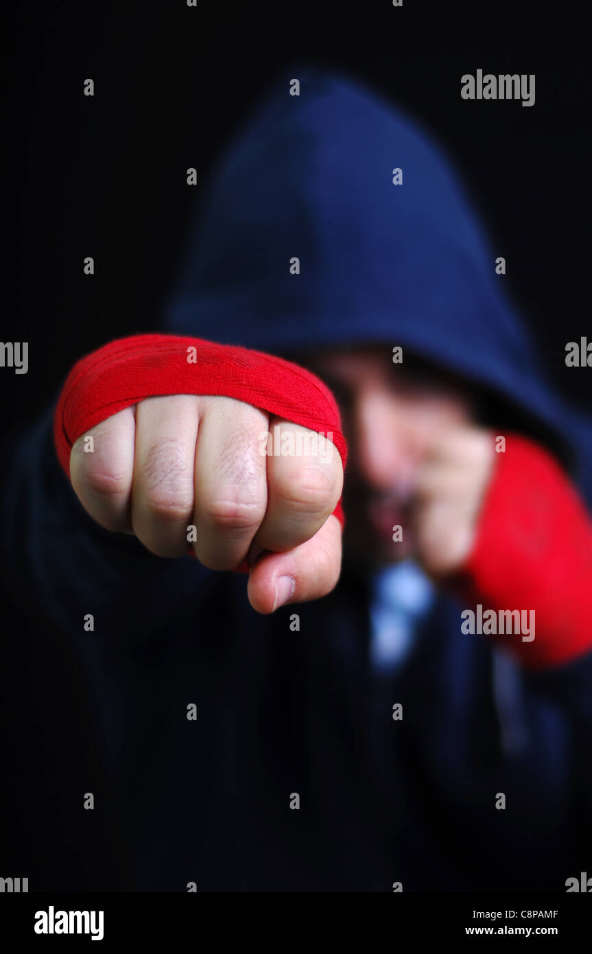 Street fighter (focus on the hand Stock Photo - Alamy