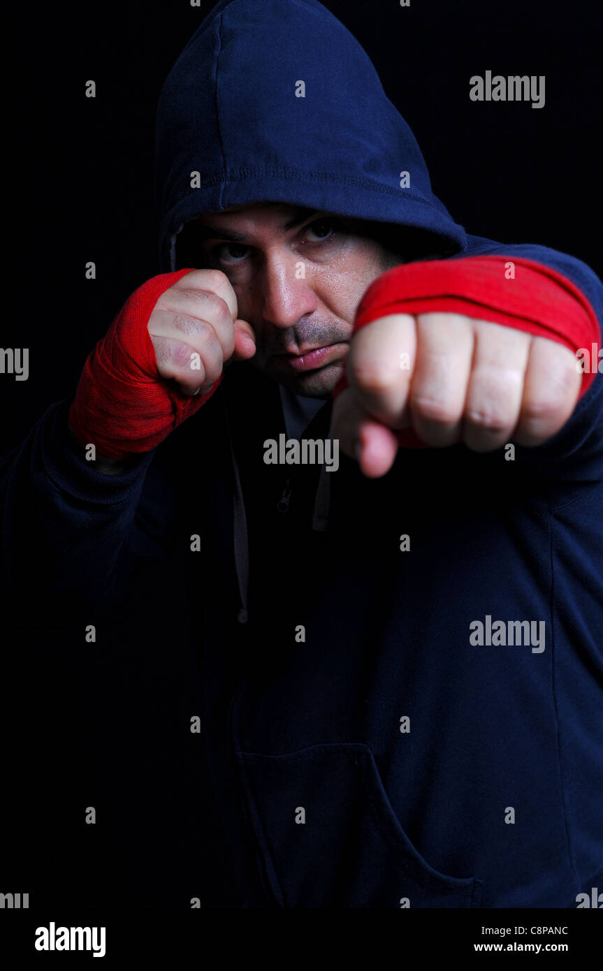 Street fighter (focus on the hand Stock Photo - Alamy