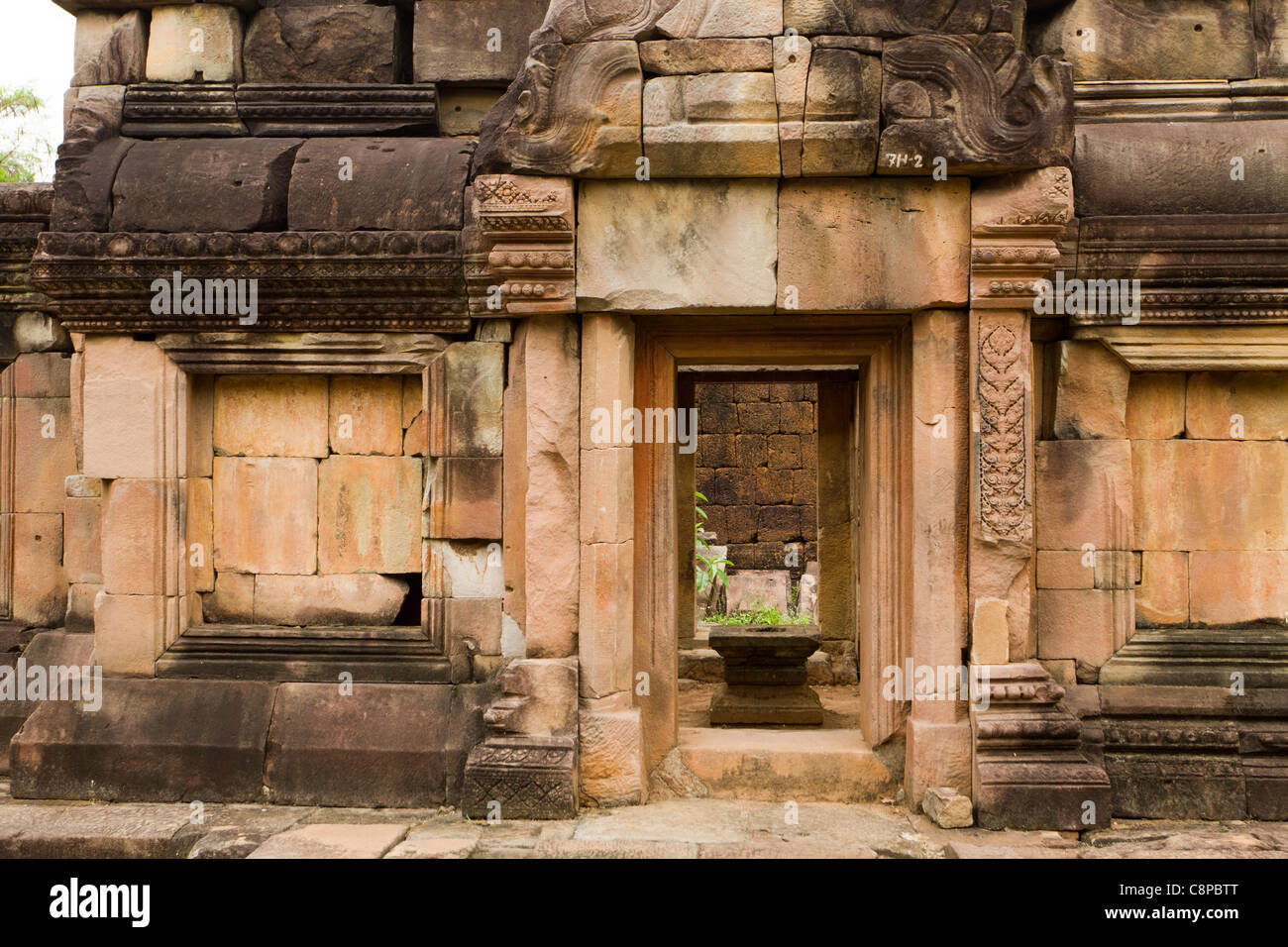 The khmer temple Ta Moan Thom (or Tha Muang Thom) hidden in the jungle ...