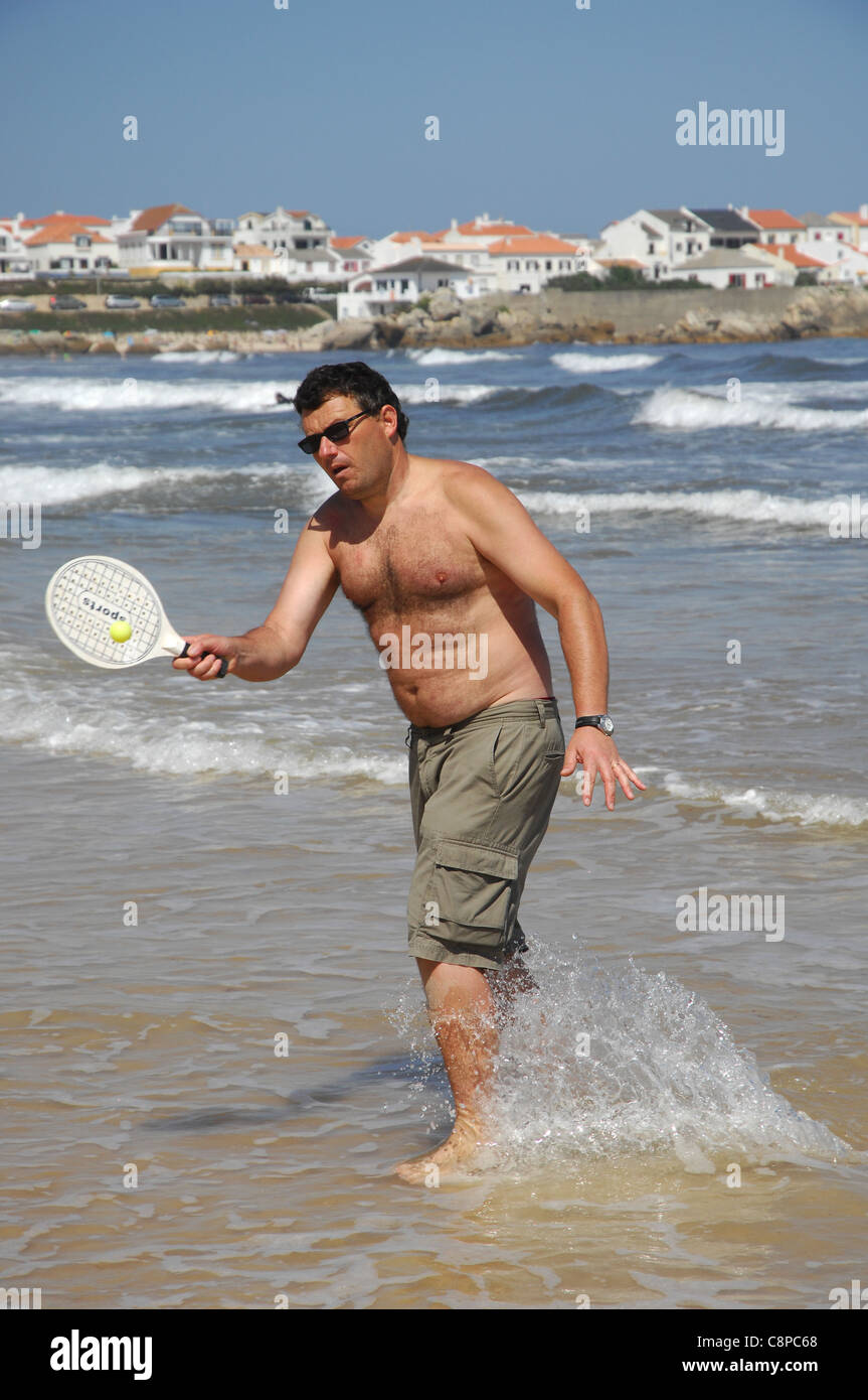 Fat man on a beach hi-res stock photography and images - Alamy