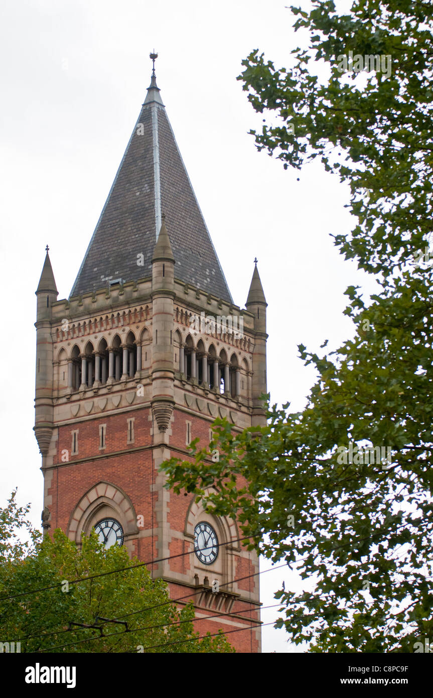 Clock tower in Manchester Stock Photo - Alamy