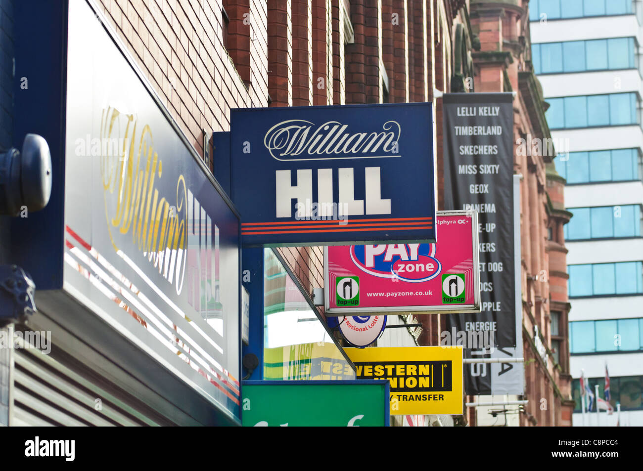 English shop signs Stock Photo - Alamy