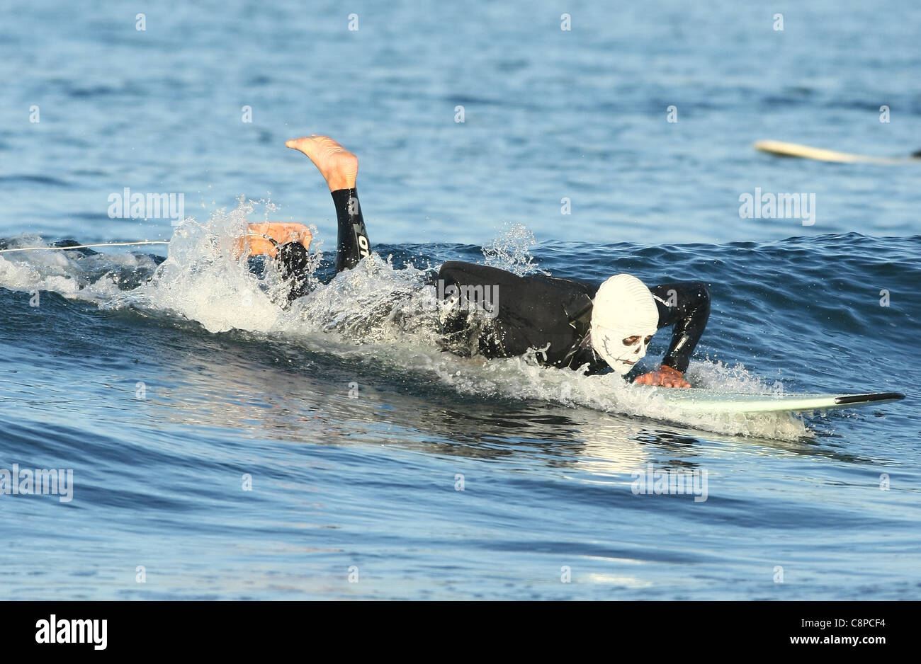 MALE SURFER AS JACK SKELLINGTON BLACKIE'S HALLOWEEN COSTUME SURF ...