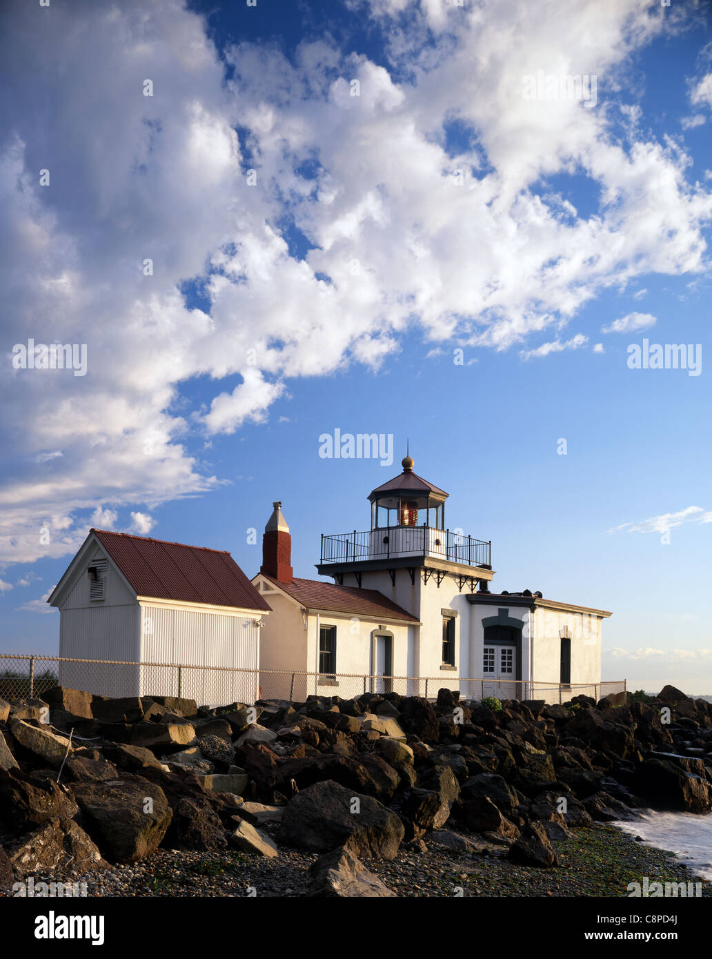 West point lighthouse in seattles hi-res stock photography and images ...