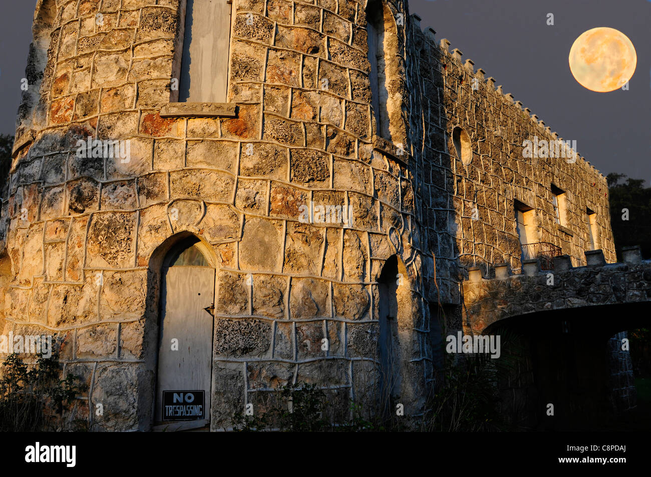 Abandoned Eccentric House Stock Photo - Alamy