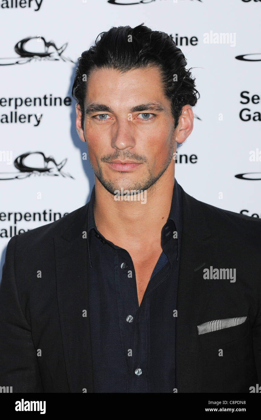 David Gandy attends the Serpentine Summer Ball, Hyde Park, London, 9th ...