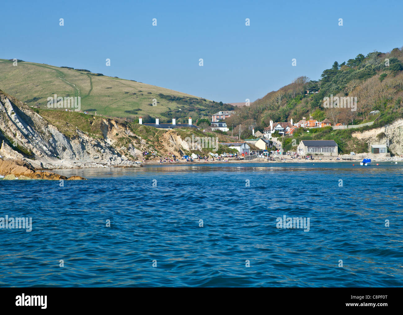 Lulworth cove sunset hi-res stock photography and images - Alamy
