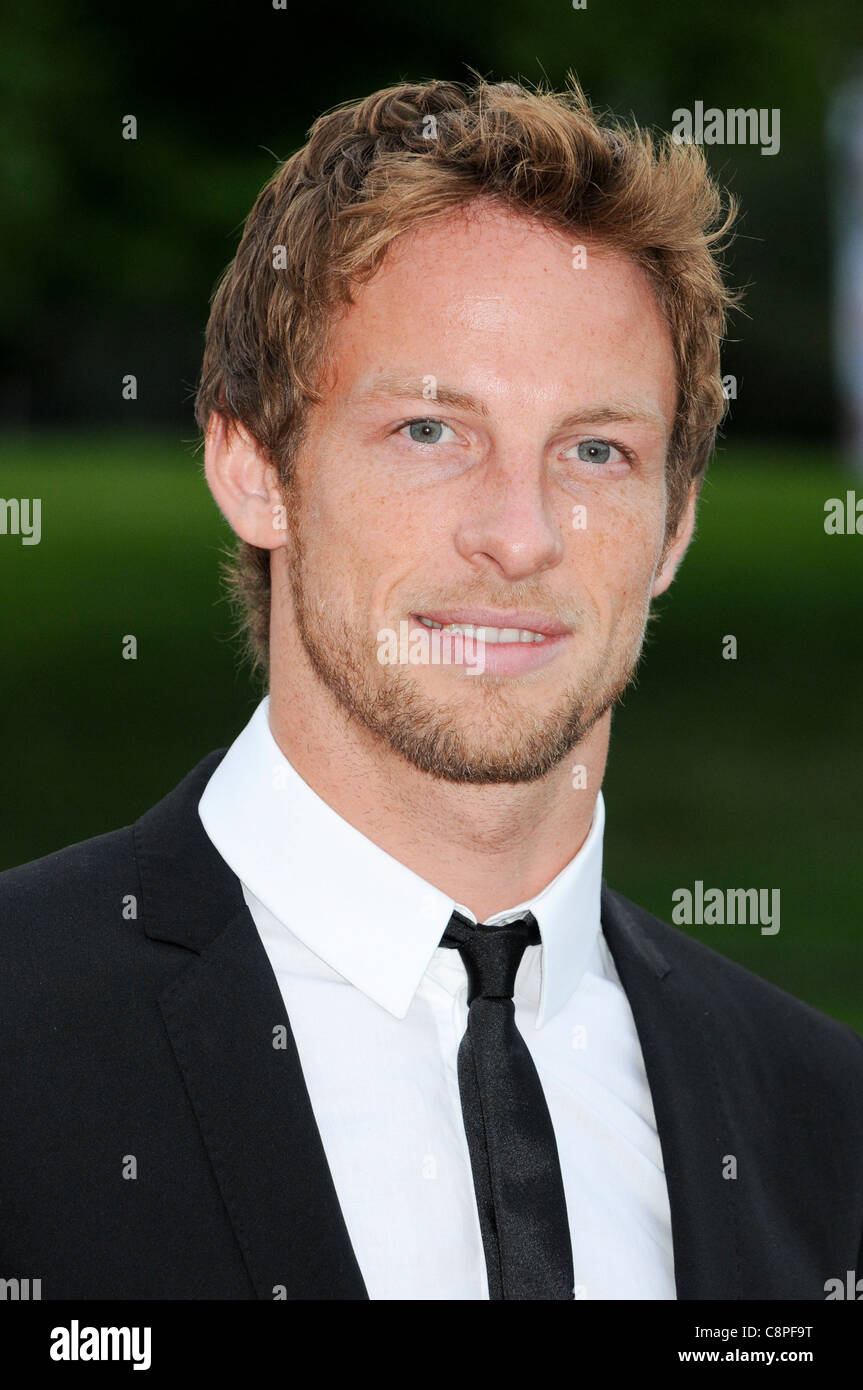 Jenson Button arrives for the Sport Industry Awards at Battersea ...