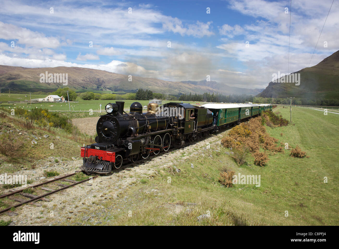 The Kingston Flyer vintage steam train at Saturday's relaunch of the ...