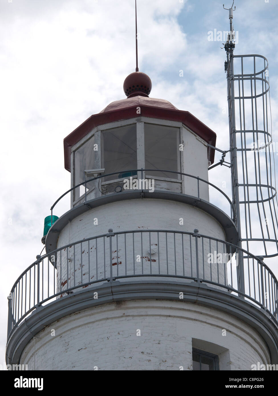 Fort Gratiot lighthouse in Port Huron Michigan on the shores of Lake ...