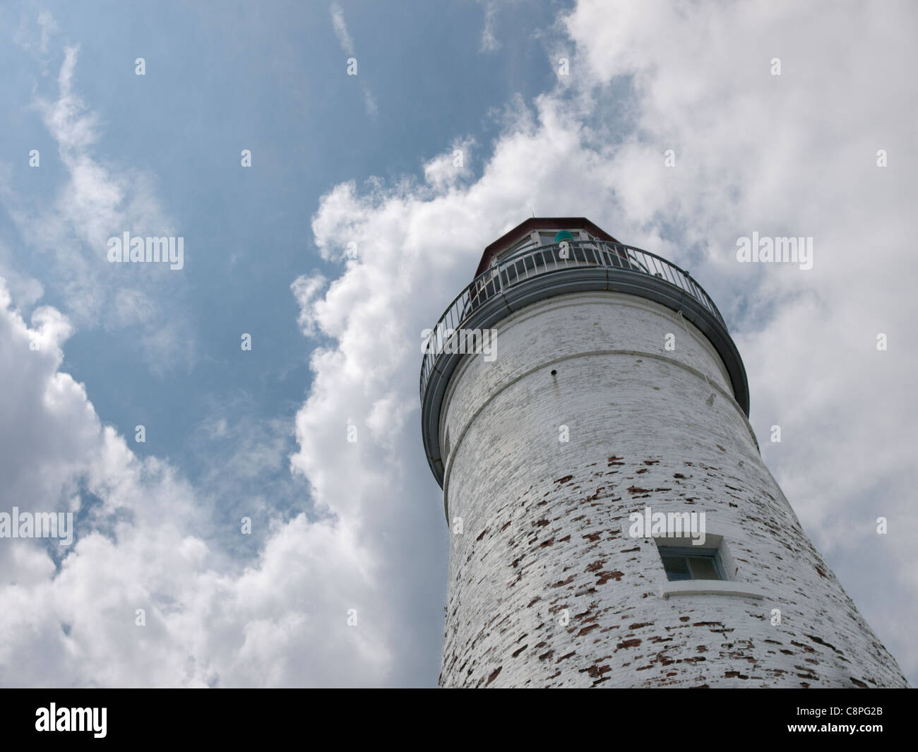 Fort Gratiot lighthouse in Port Huron Michigan on the shores of Lake ...