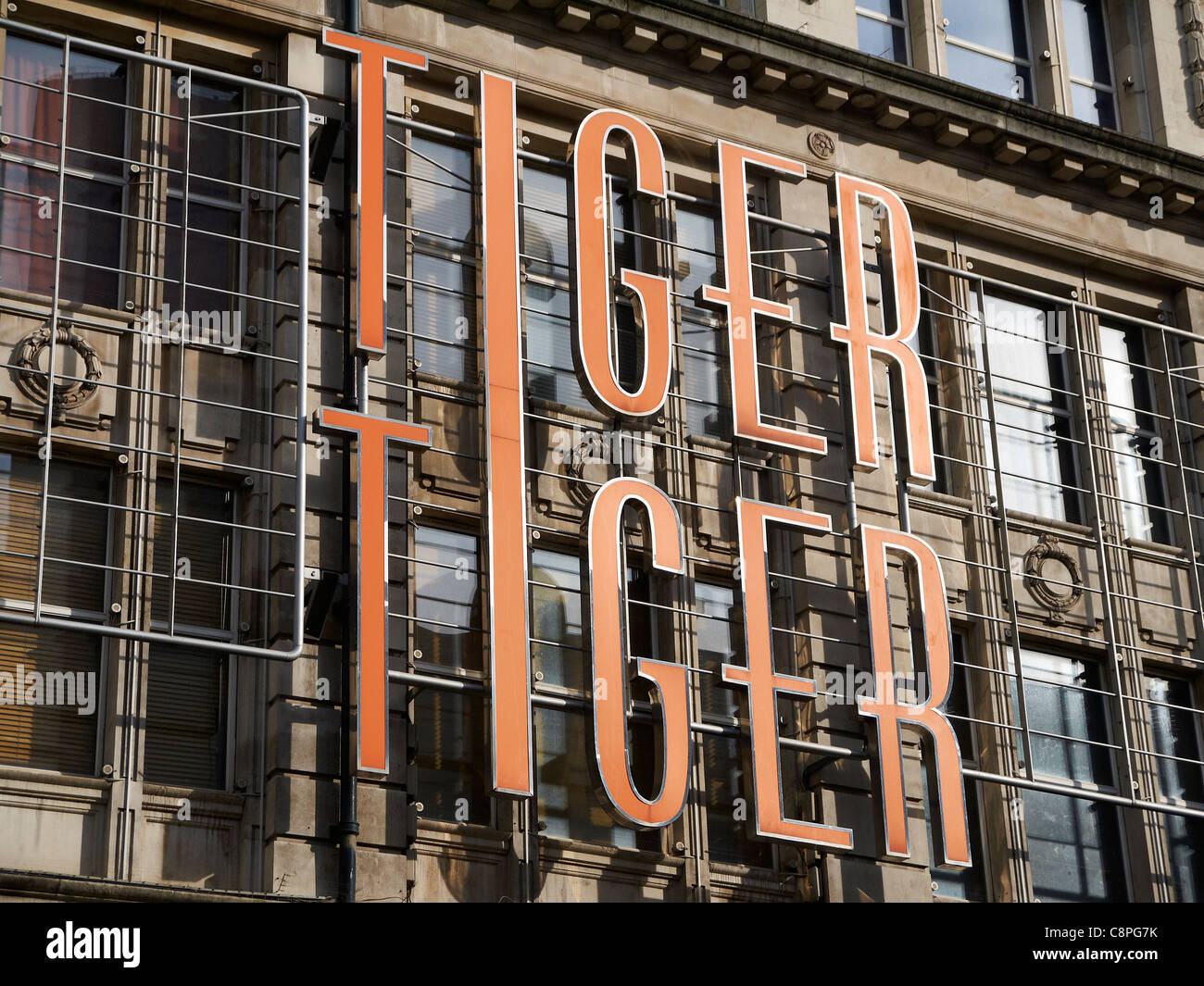 Tiger Tiger sign in Manchester UK Stock Photo - Alamy