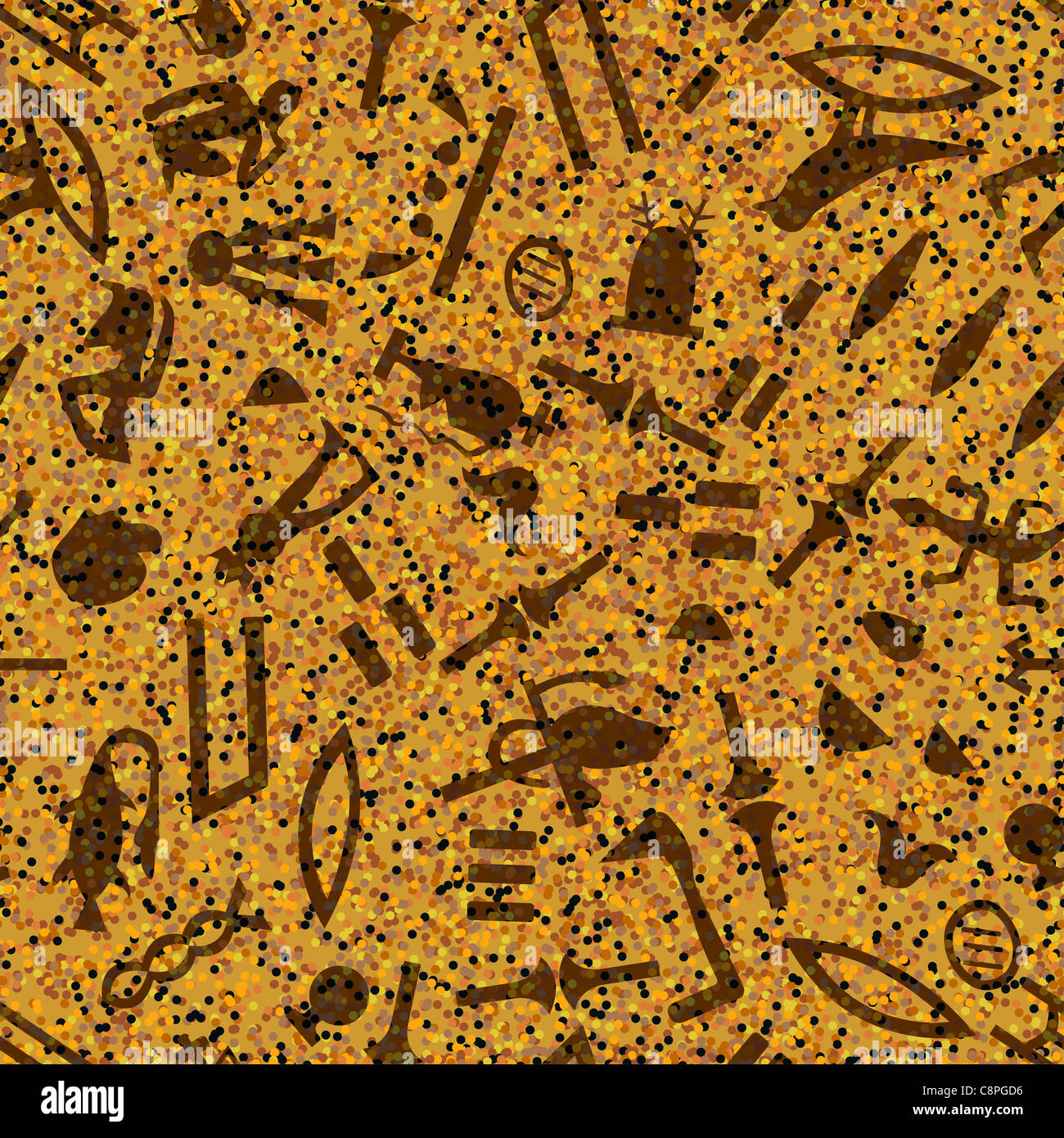 Egyptian seamless hieroglyphs pattern Stock Photo - Alamy