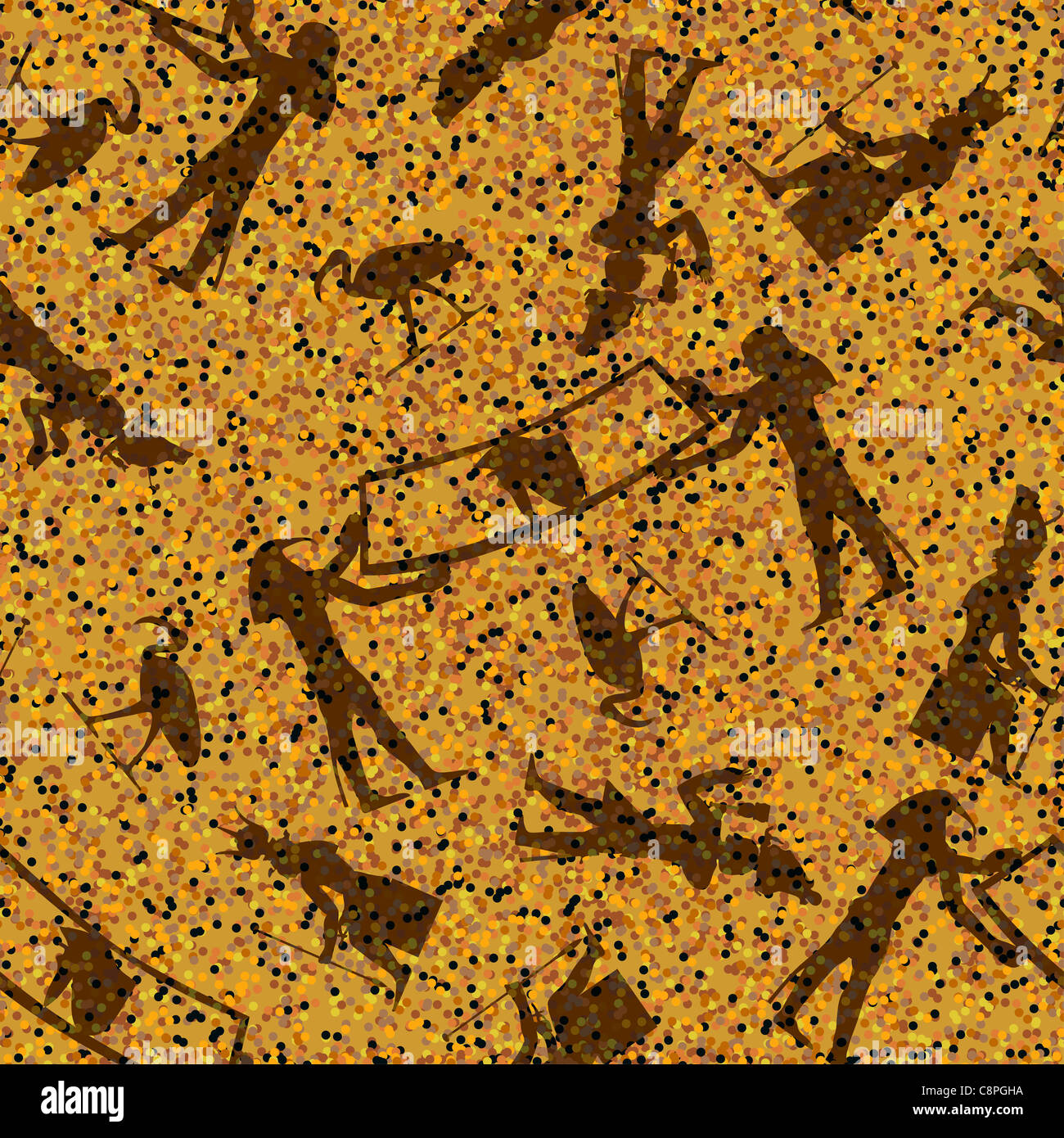 Egyptian seamless hieroglyphs pattern Stock Photo - Alamy