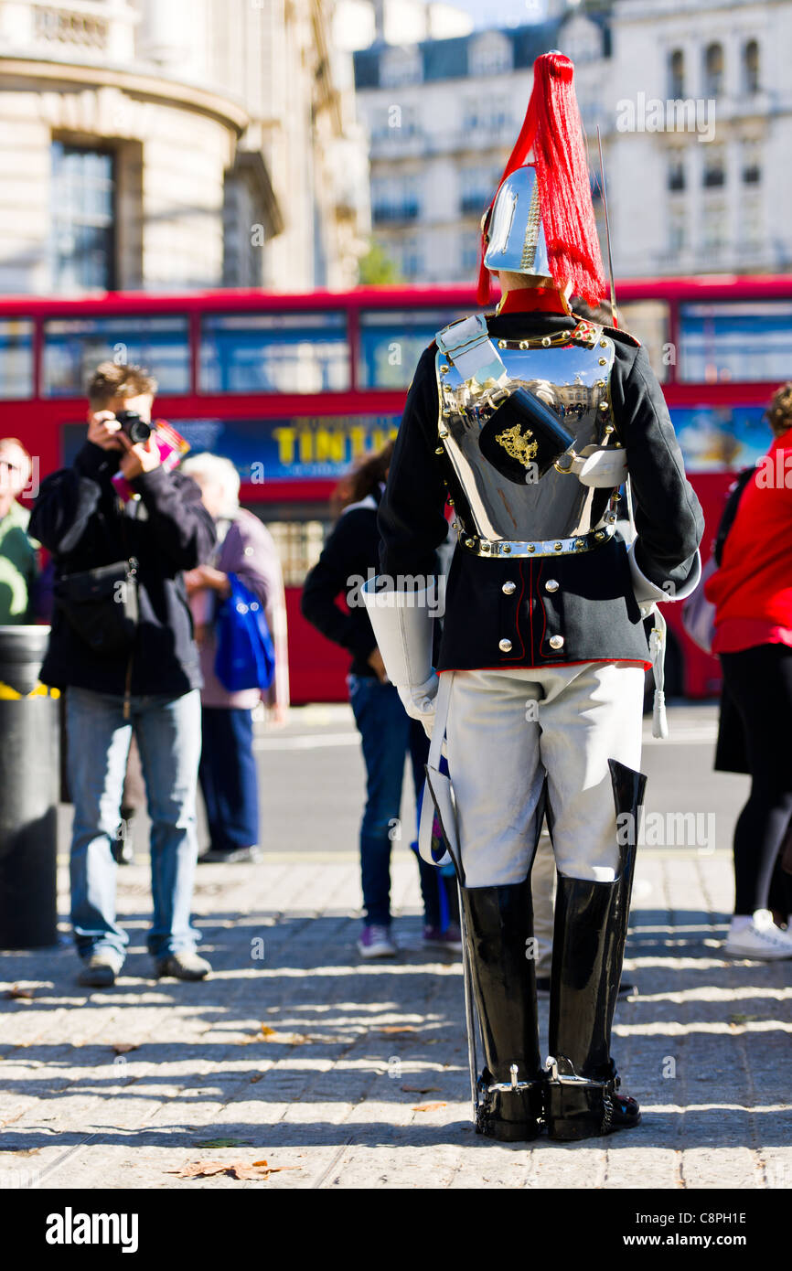 A soldier on guard at Horse Guards Parade, London - England Stock Photo ...