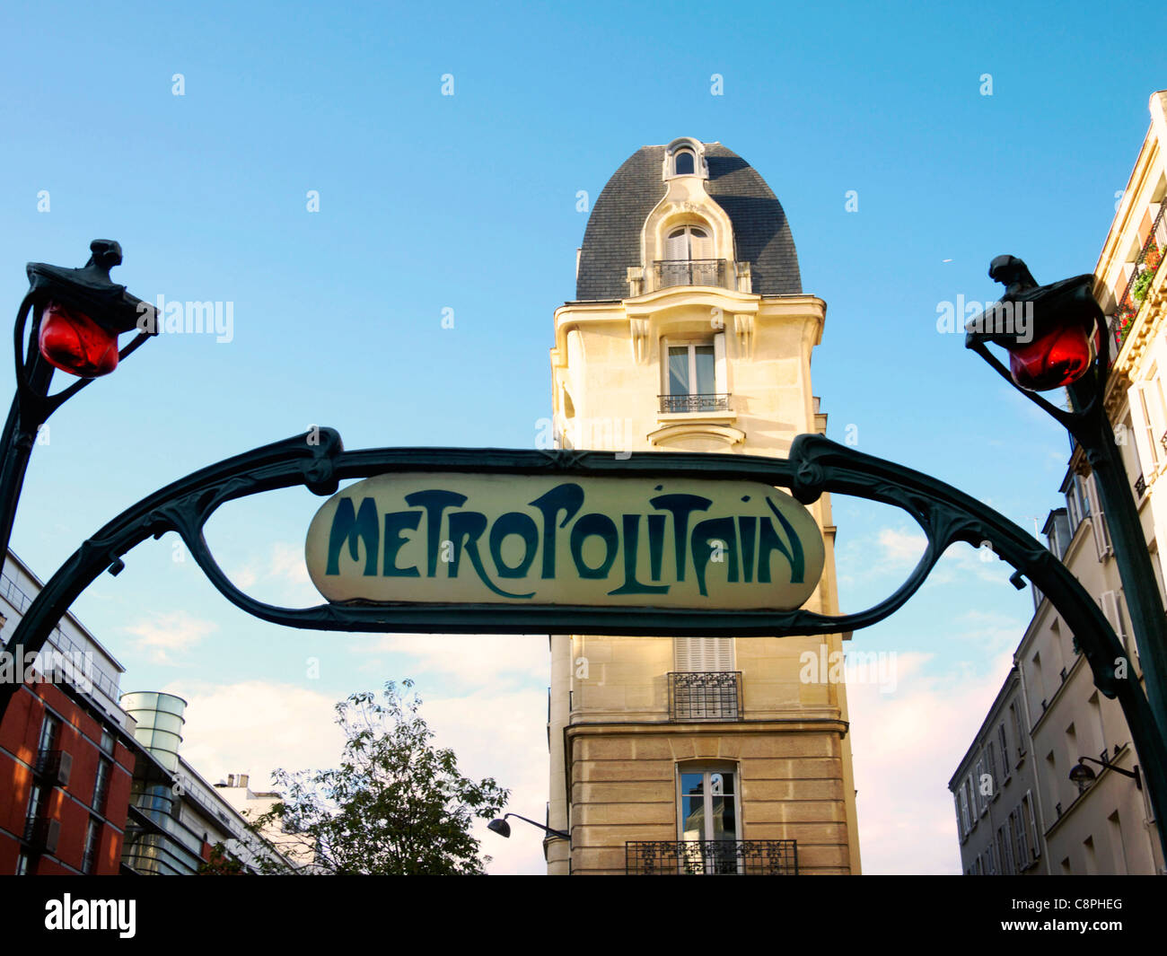 Metro Station Parmentier, Paris Stock Photo - Alamy