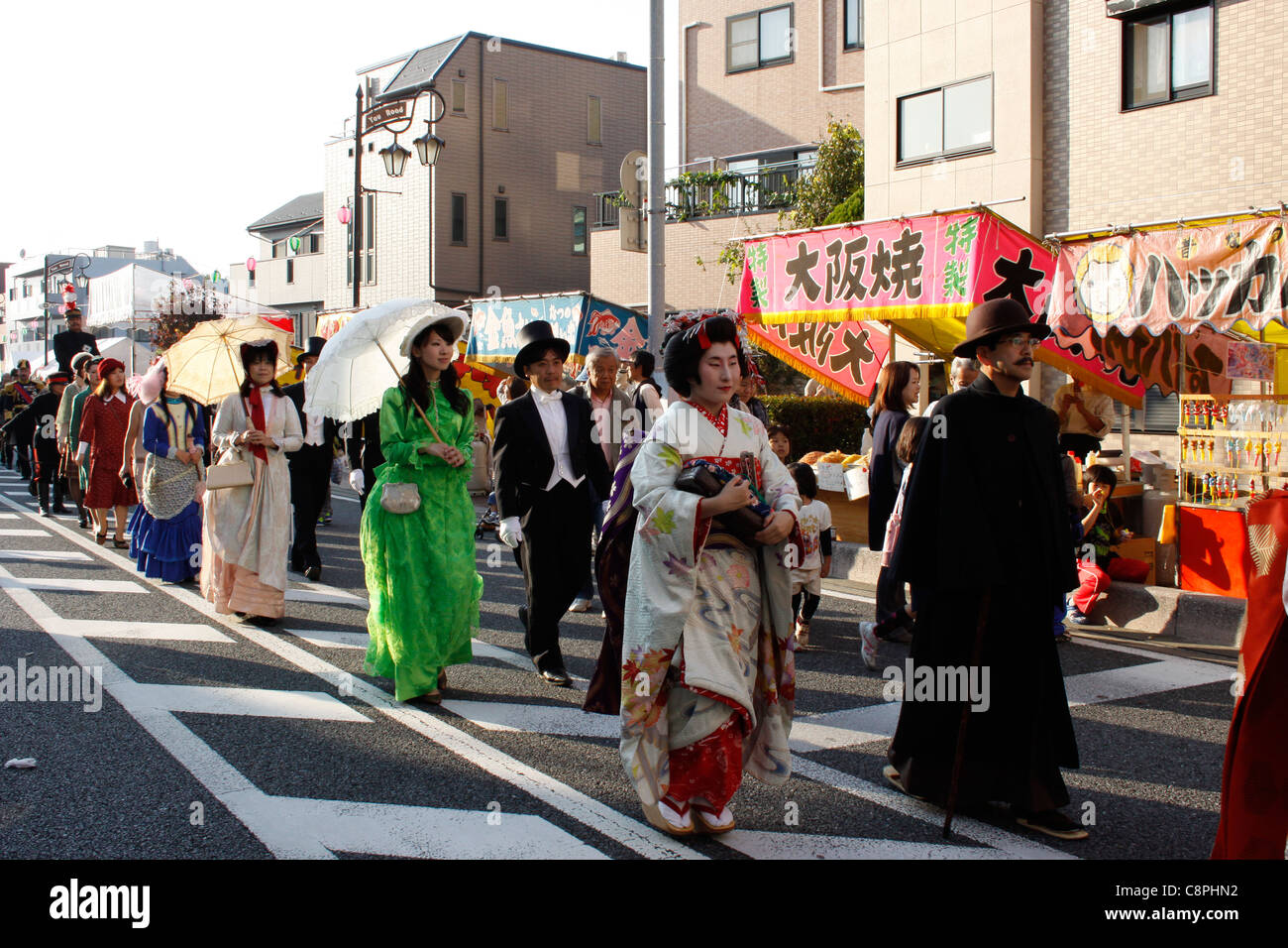 Taisho Jidai Matsuri, Taisho Period Festival was held in Saitama, Japan ...