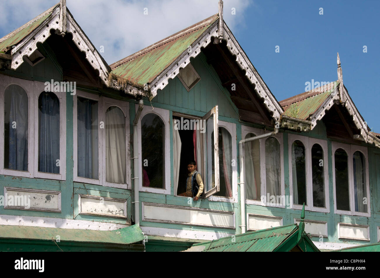 Houses Chowrasta Darjeerling West Bengal India Stock Photo - Alamy