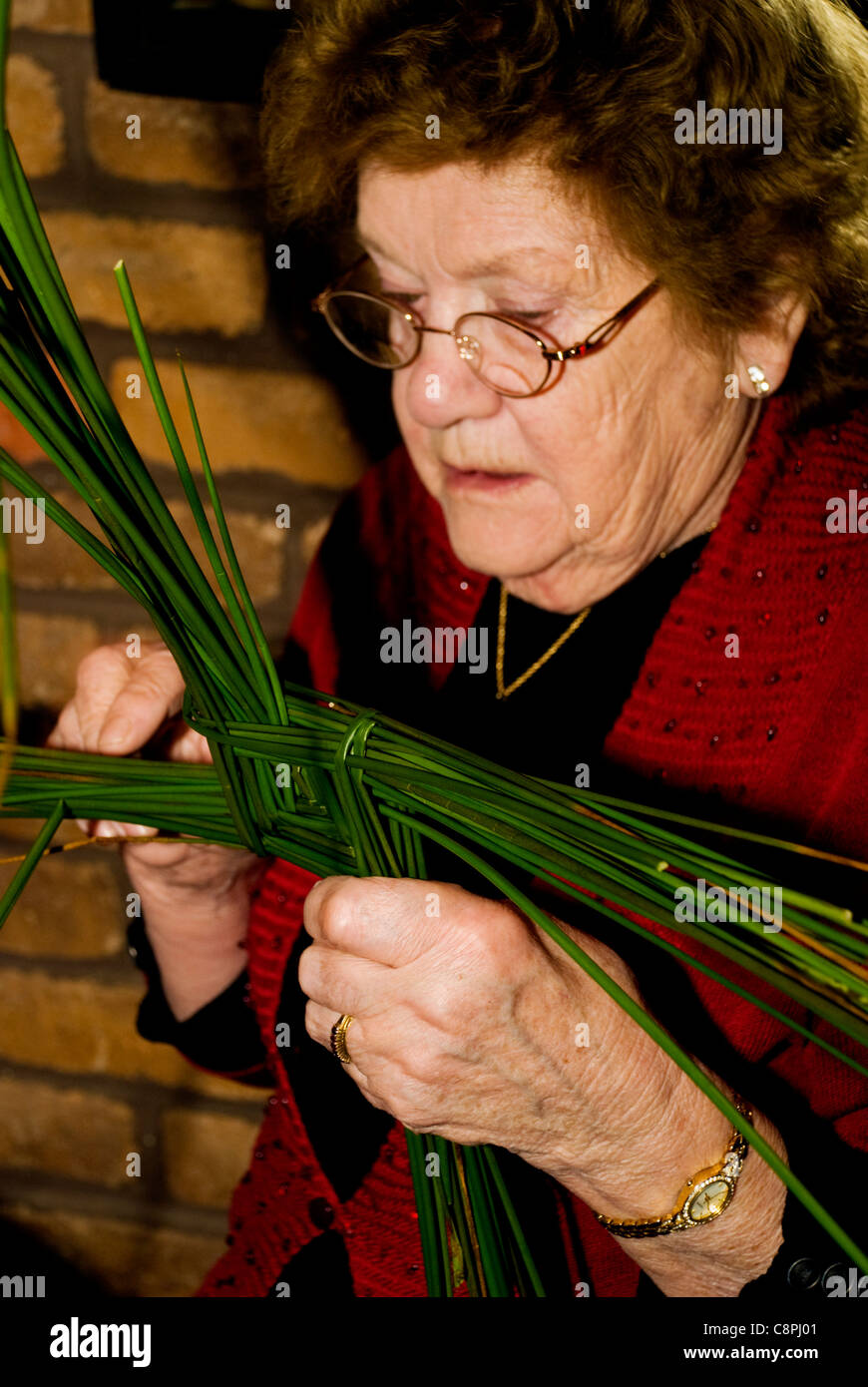 Making a St. Brigid’s cross is one of the traditional rituals in ...