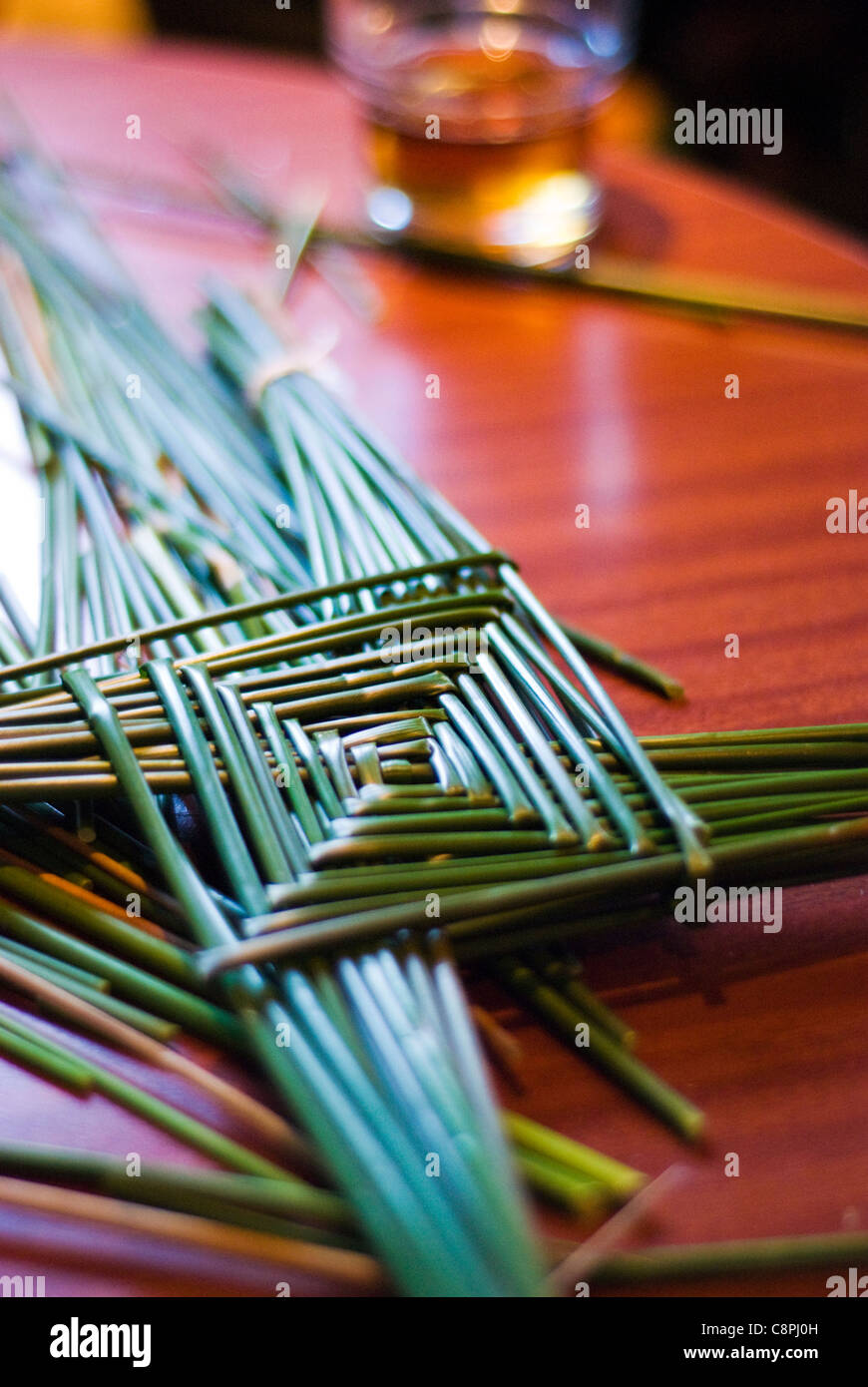 Making a St. Brigid’s cross is one of the traditional rituals in ...
