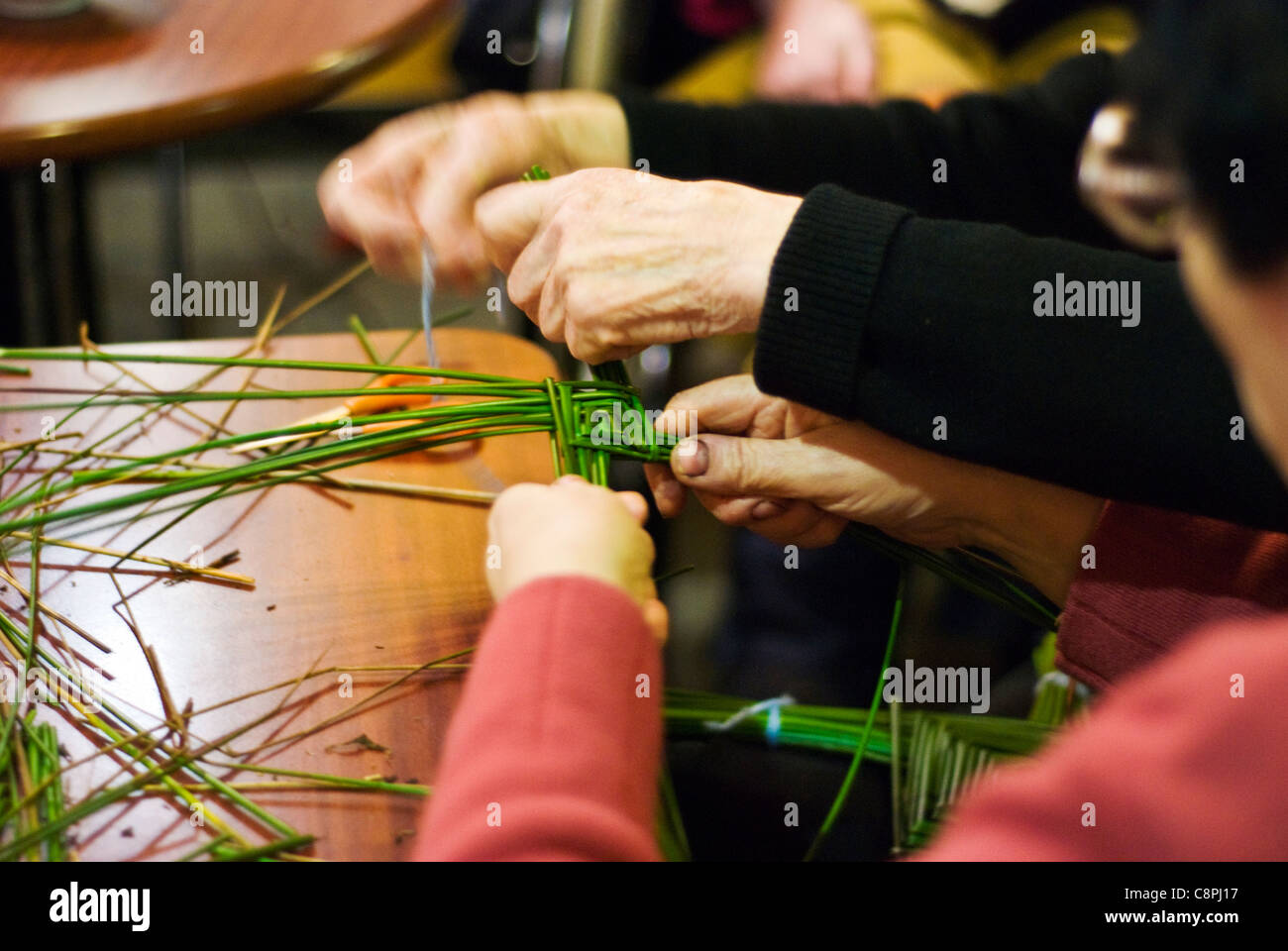 Making a St. Brigid’s cross is one of the traditional rituals in ...