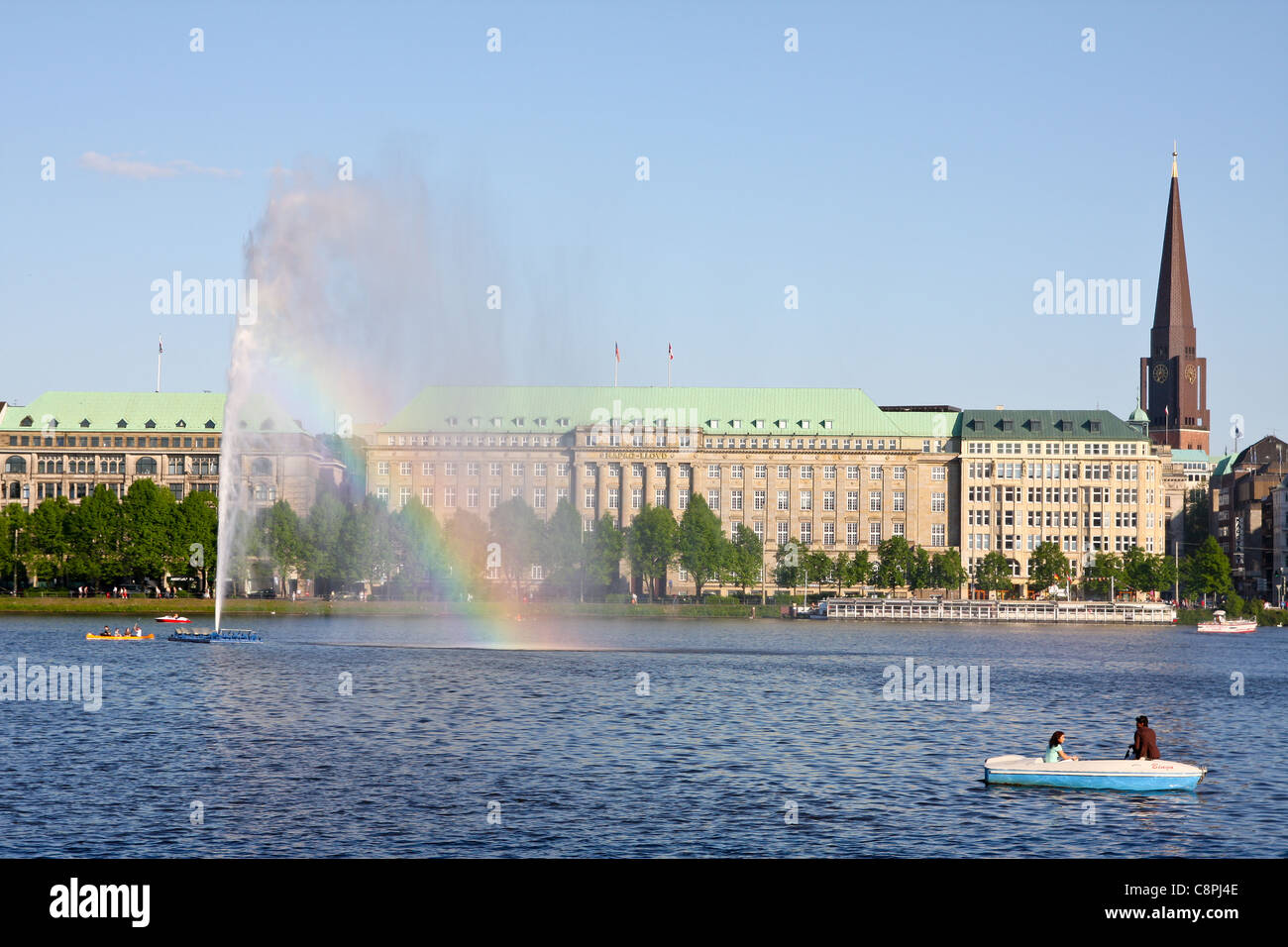 Hamburg alster lake hi-res stock photography and images - Alamy