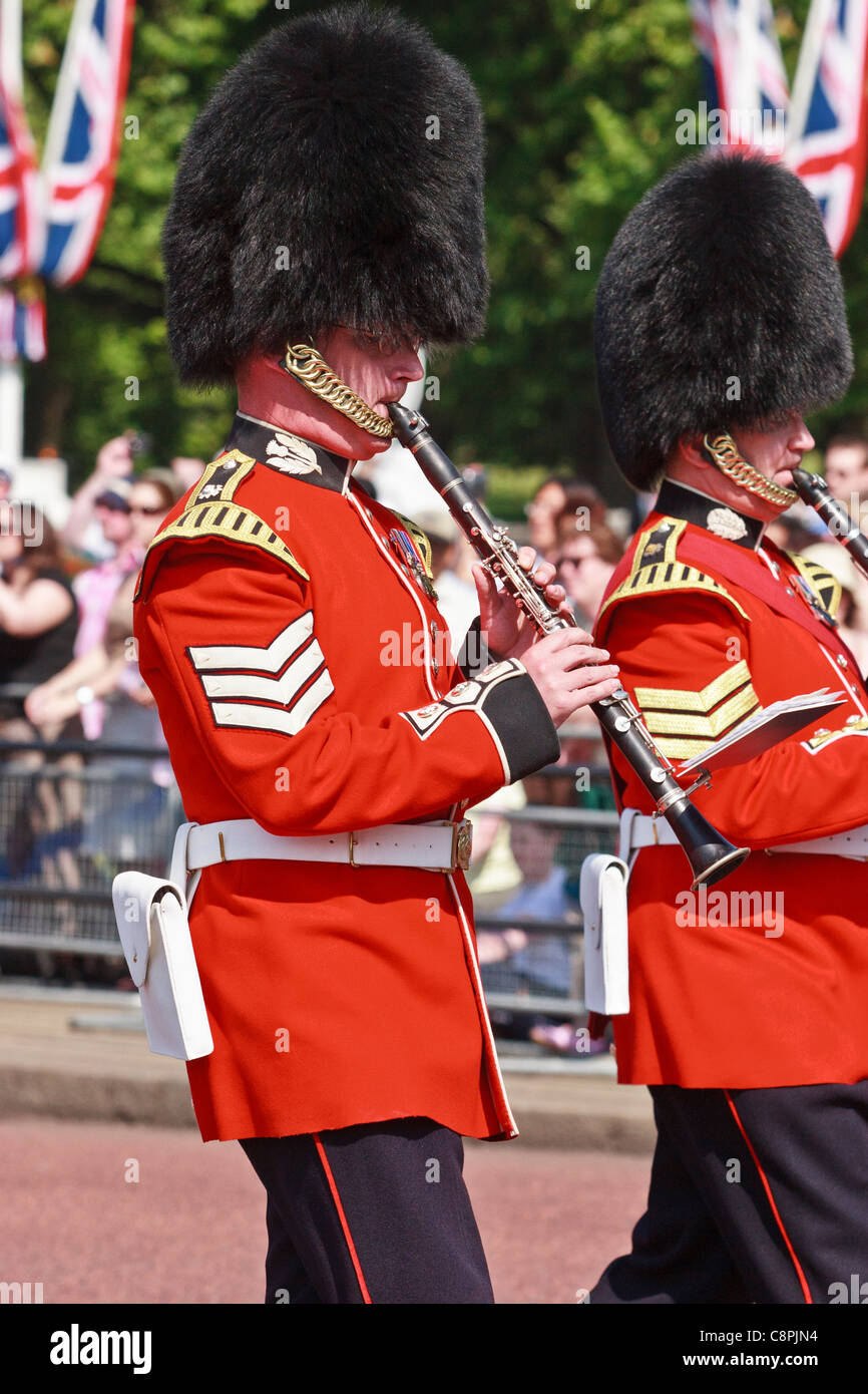 Band of the Scots Guards during Trooping the Colour outside Buckingham ...