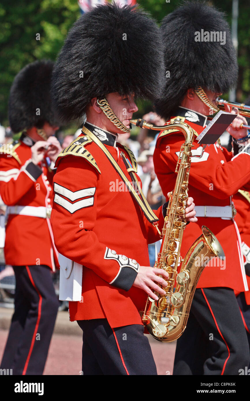 Band of the Scots Guards during Trooping the Colour outside Buckingham ...