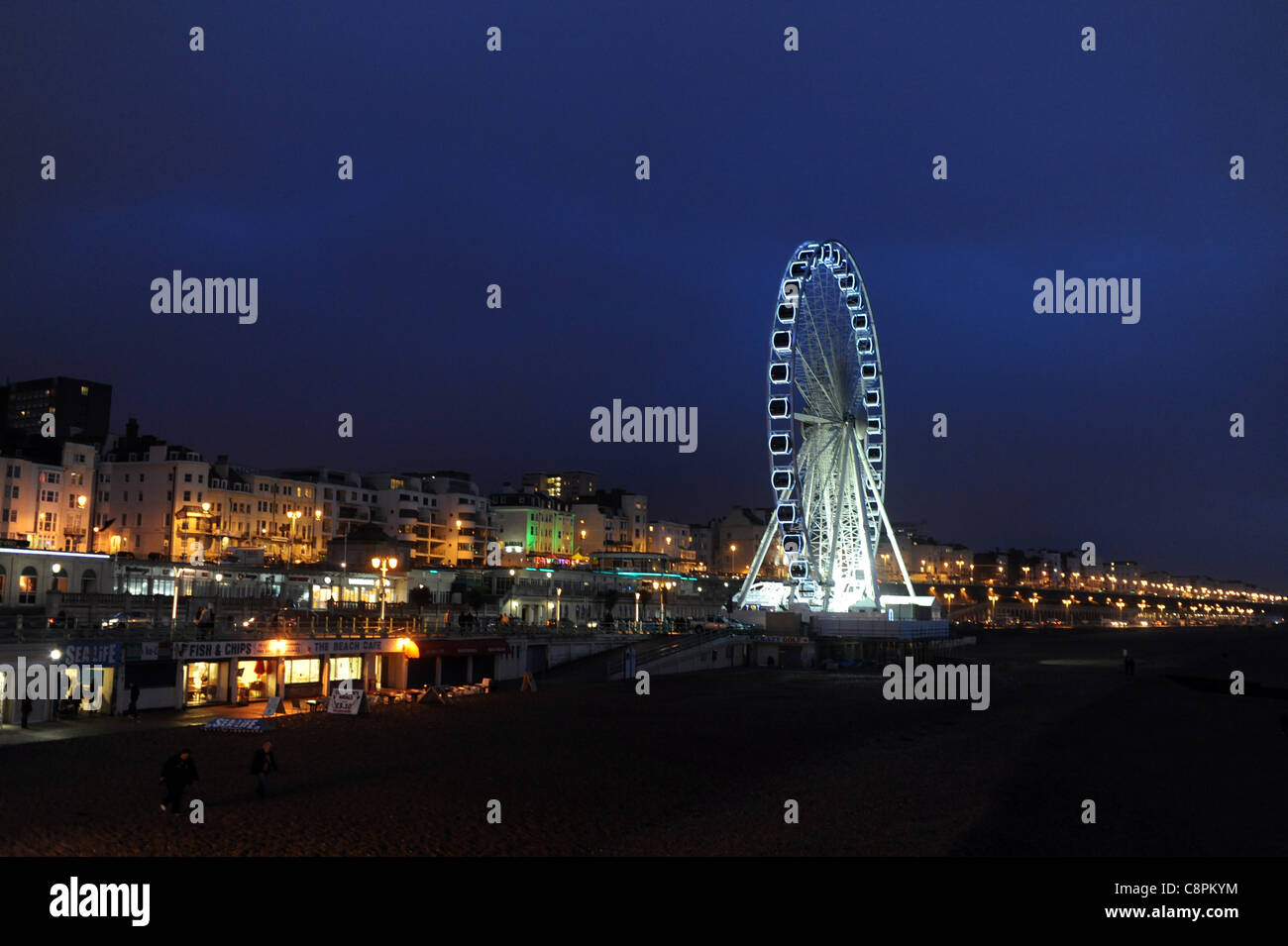 Brighton's new seafront attraction The Wheel of Excellence lit up at ...