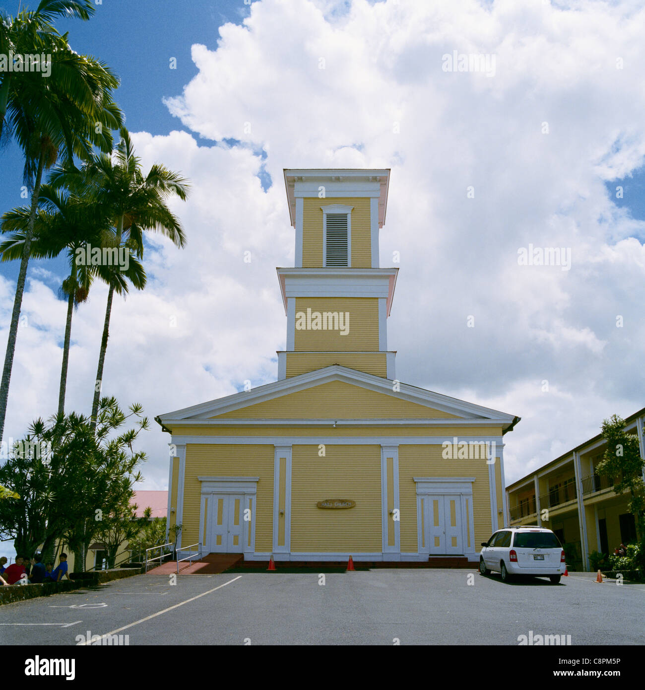 Haili Church Downtown Hilo Big Island Hawaii Stock Photo - Alamy