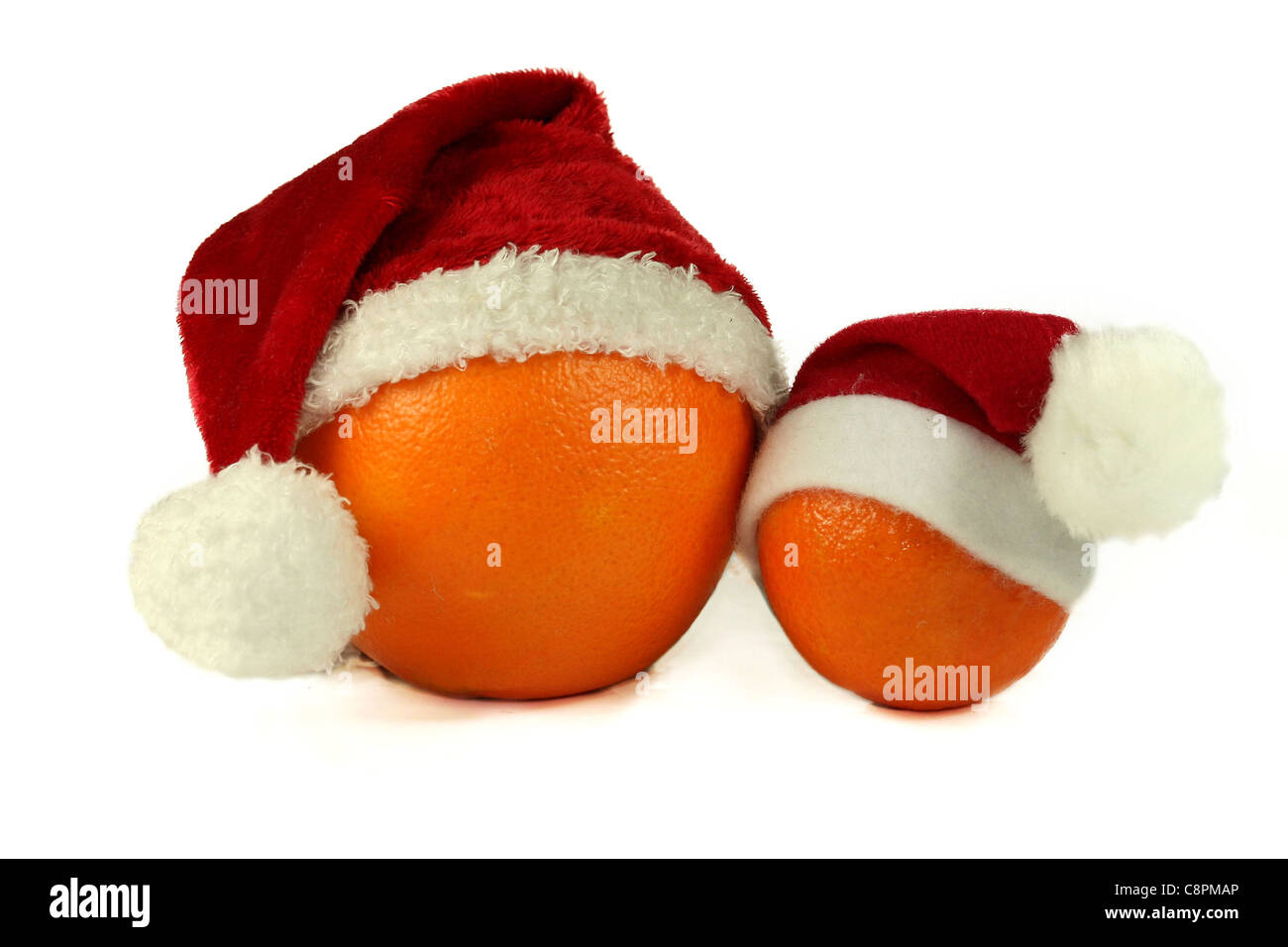 Christmas orange isolated in white background Stock Photo - Alamy