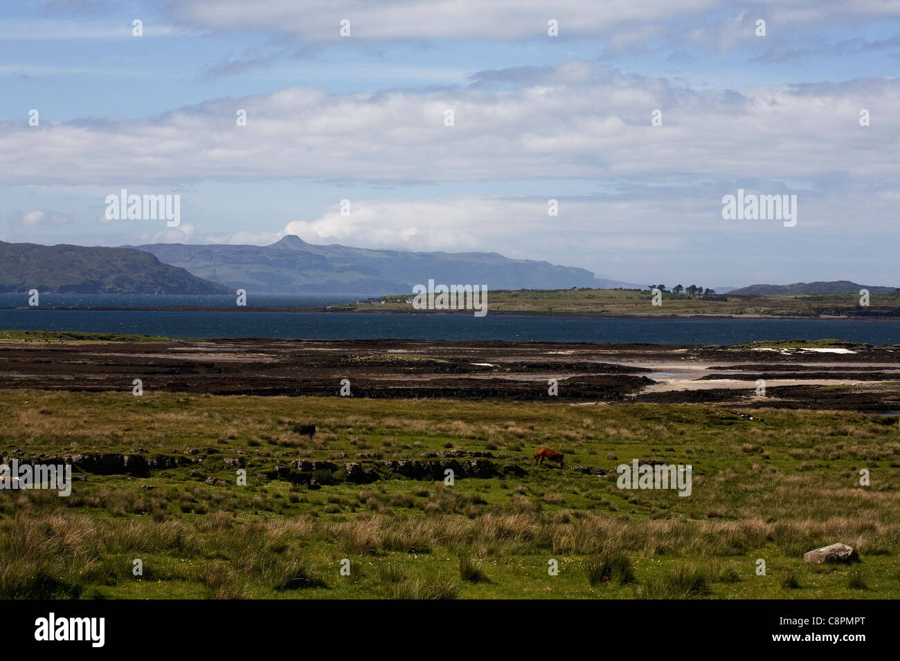 Looking toward The Isle of Raasay and Dun Caan Rubha Ardnish Beach ...