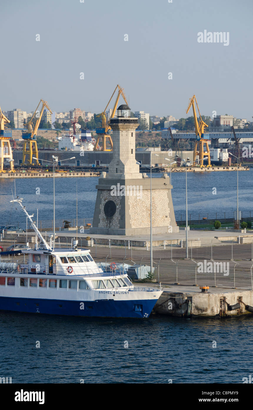 Romania, Constanta. Shipping port of Constanta, the largest harbor on ...