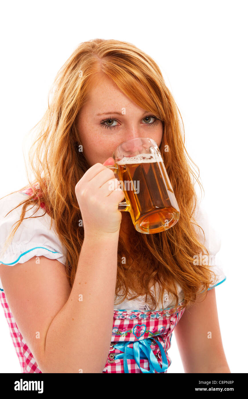 Girl Chugging Beer