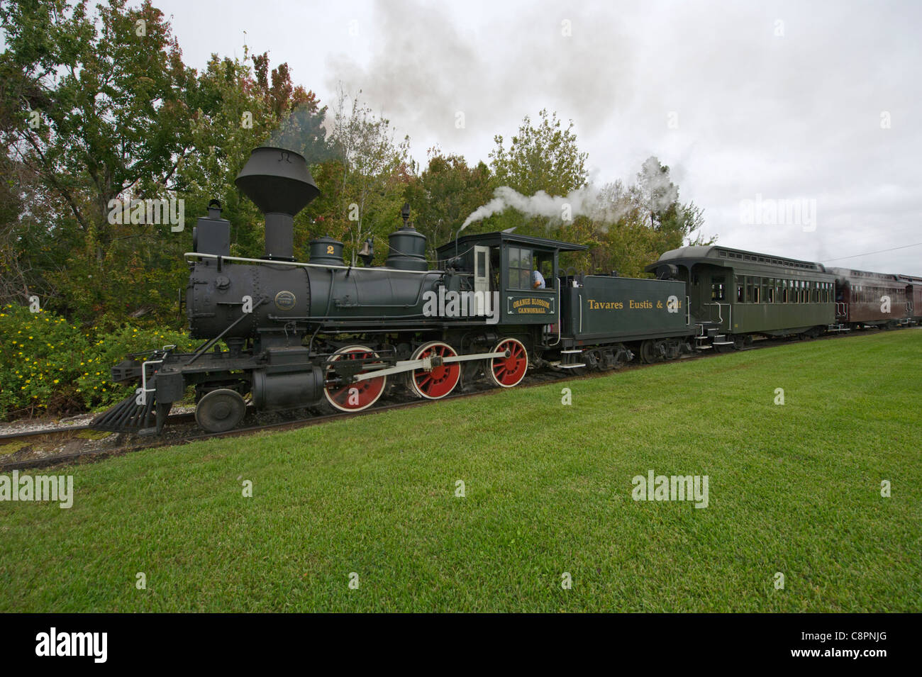1907 locomotive Steam Train located in Tavares, Florida and still ...