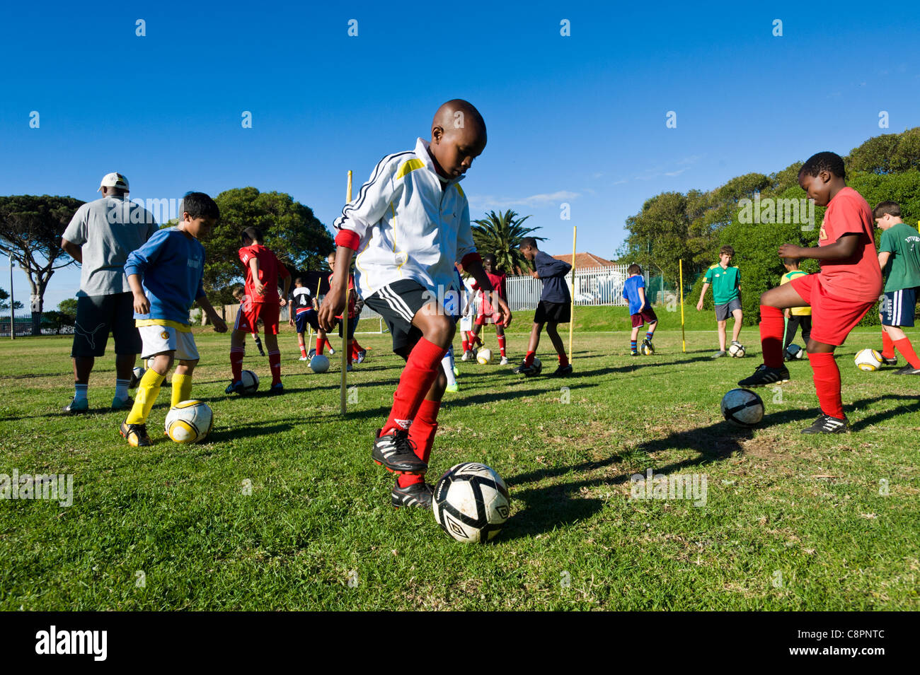 Football players soccer lesson hi-res stock photography and images - Alamy