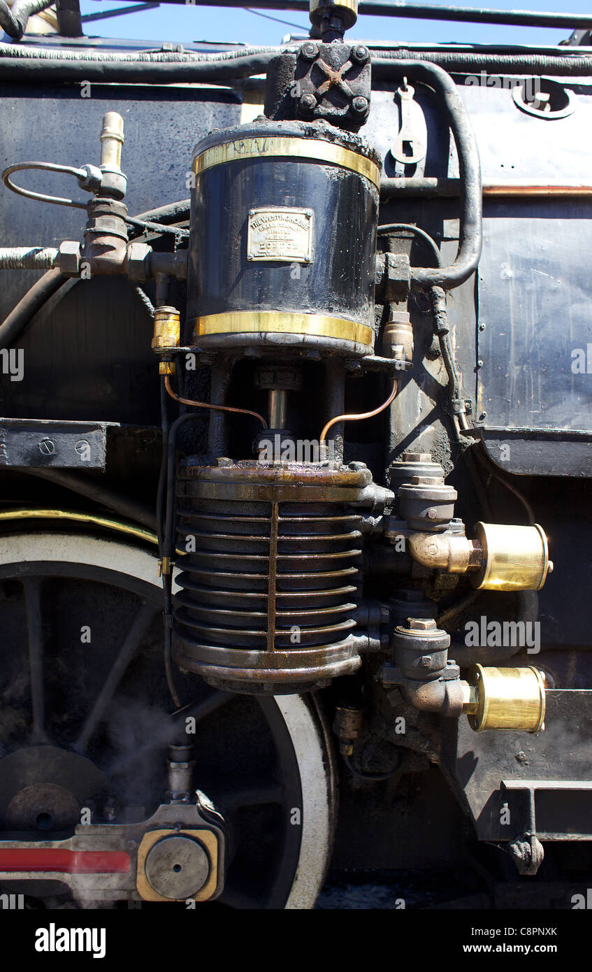 Part of the engine system on the Kingston Flyer vintage steam train ...