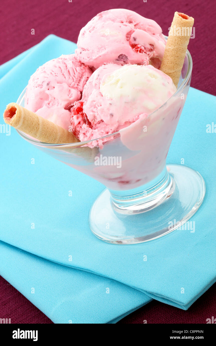 delicious real ice cream taken just before it melts. not made with ...