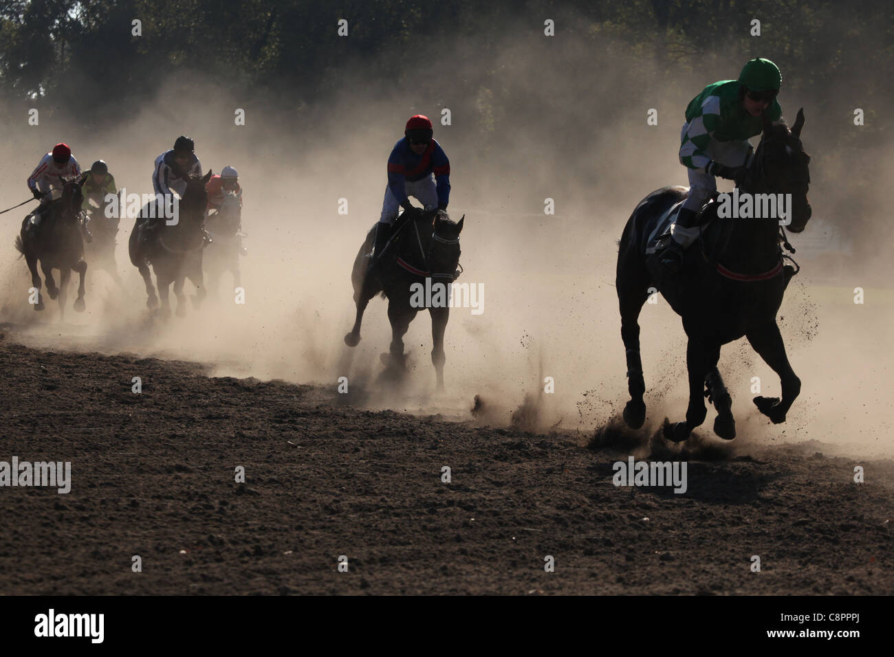 Famous annual steeplechase cross-country run Velka Pardubicka in ...