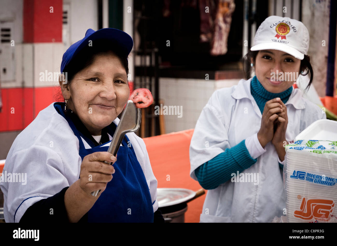 Local food market Surquillo Lima Peru Stock Photo - Alamy