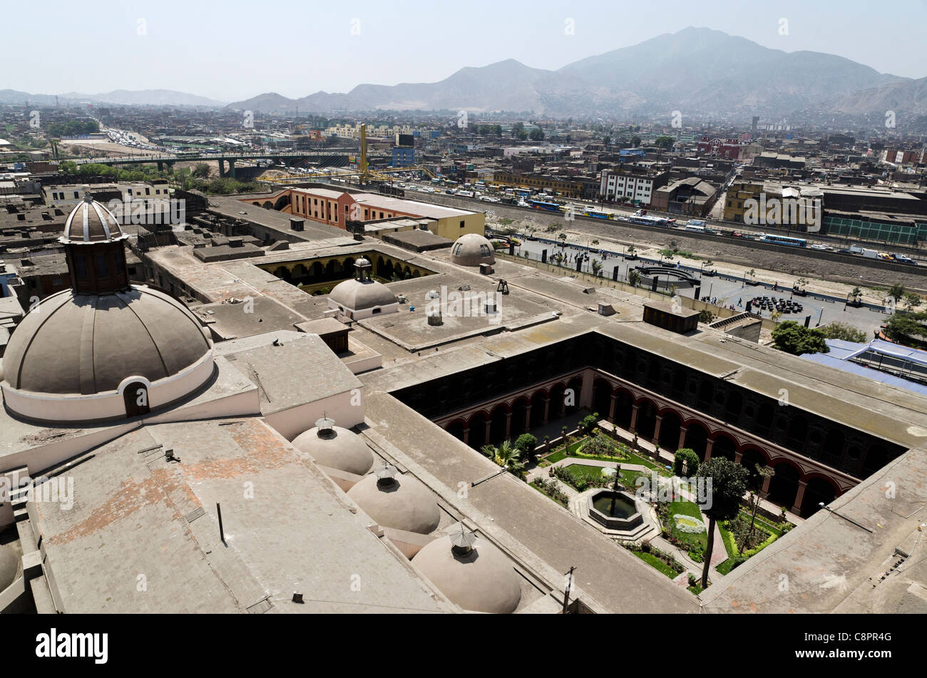 Aerial view of Lima city Peru Stock Photo - Alamy