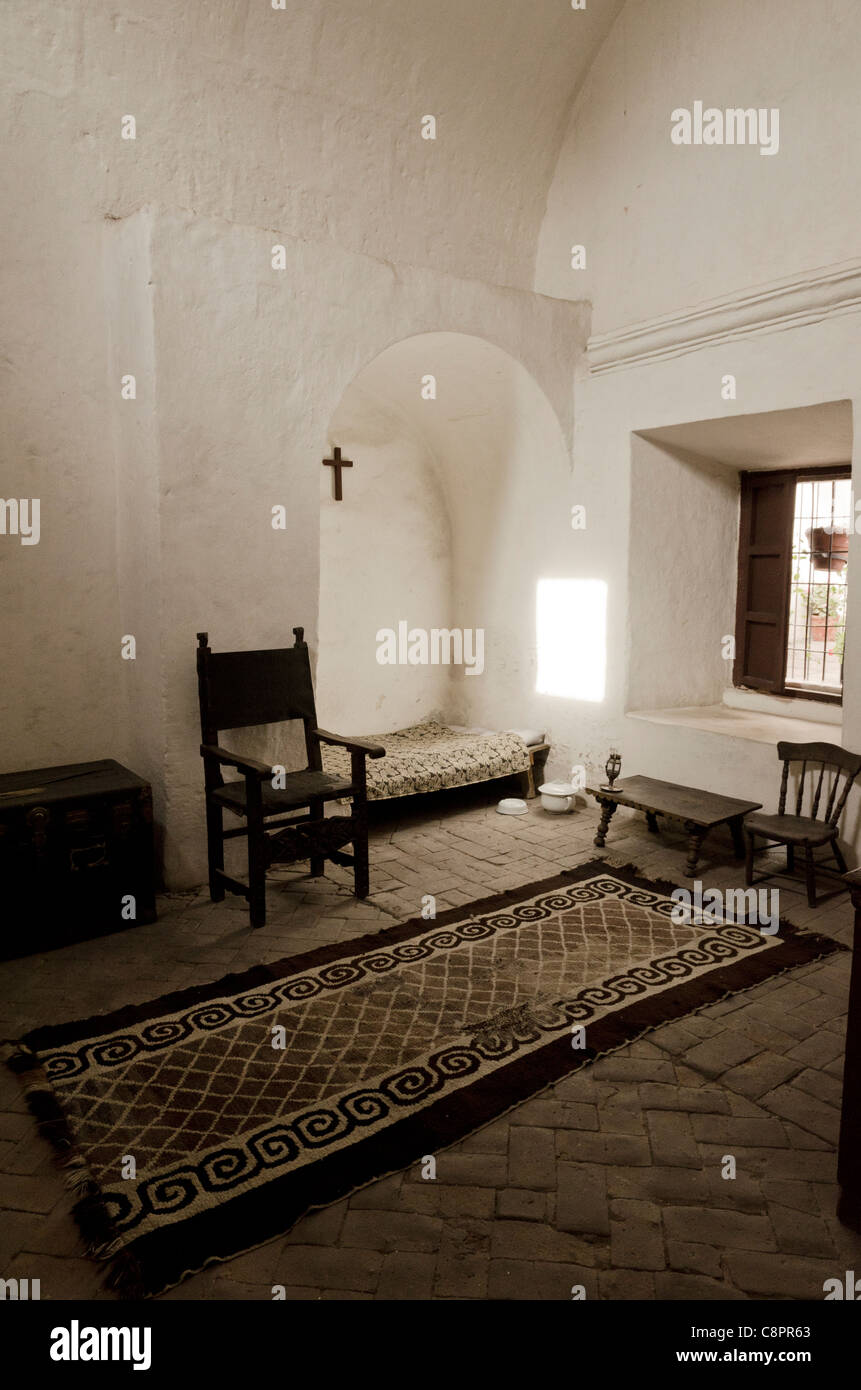 Bedroom inside the Monastery of Santa Catalina in Arequipa Peru Stock ...