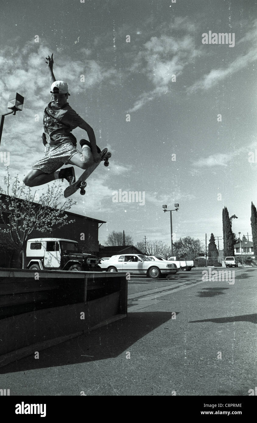 Skateboarders compete in a street skateboarding contest at the YMCA ...