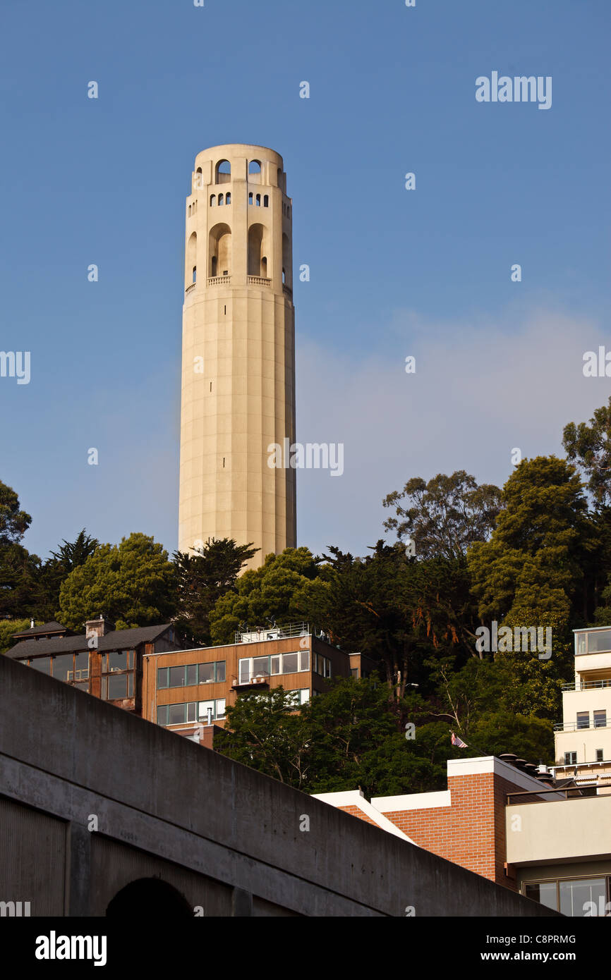 Coit tower on telegraph hill hi-res stock photography and images - Alamy