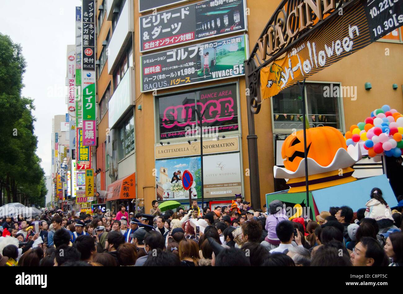 October 30, 2011 : Kawasaki, Japan â People wear unique costumes during ...