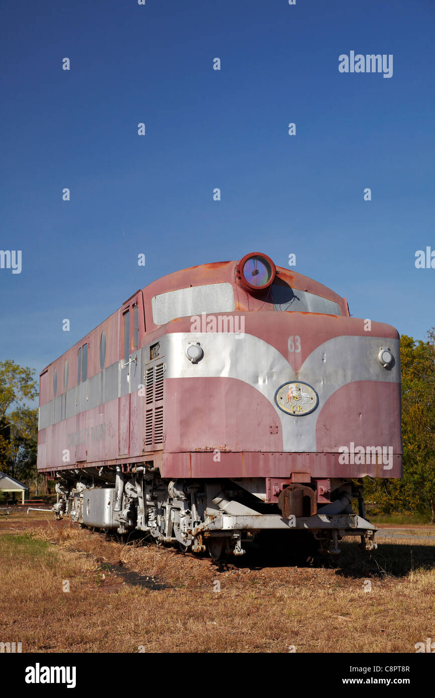 Old Ghan Train, Adelaide River, Northern Territory, Australia Stock ...