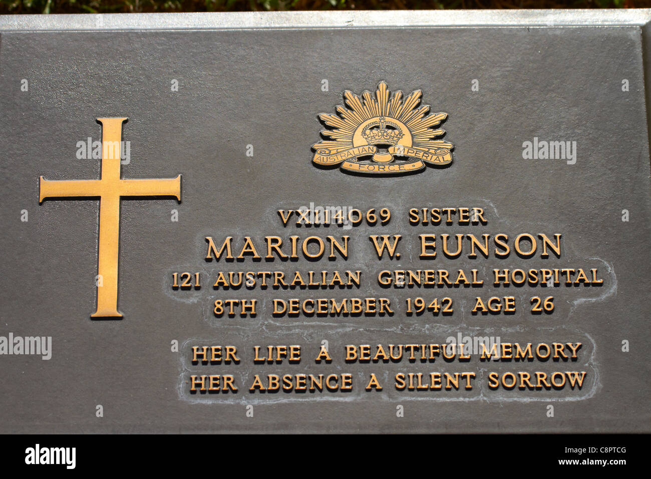 Nurses grave, Adelaide River War Cemetery, Adelaide River, Northern ...